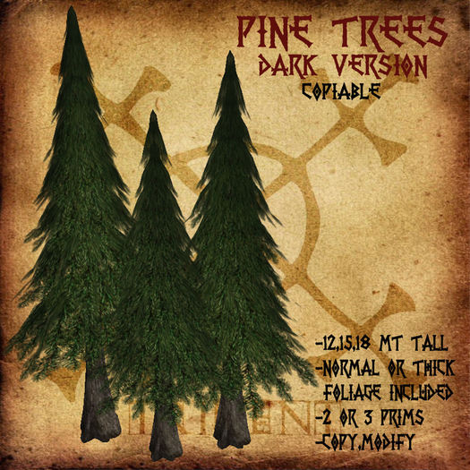 Second Life Marketplace - Pine Tree [Dark]